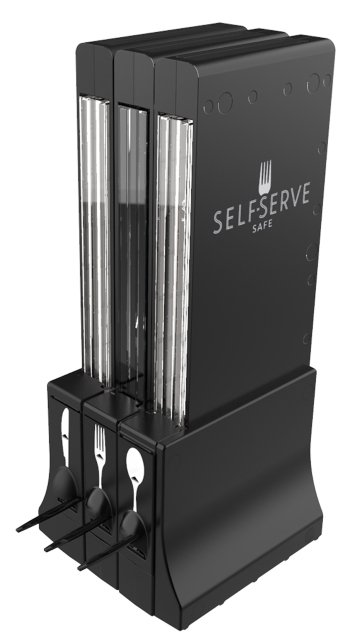 Self-Serve Safe is the only complete hygienic cutlery dispensing system