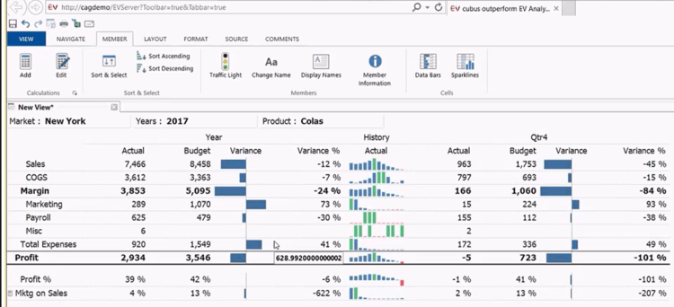 cubus outperform EV | Corporate performance management