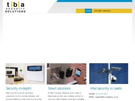 Smart security solutions in Leeds from TBA Security Solutions
