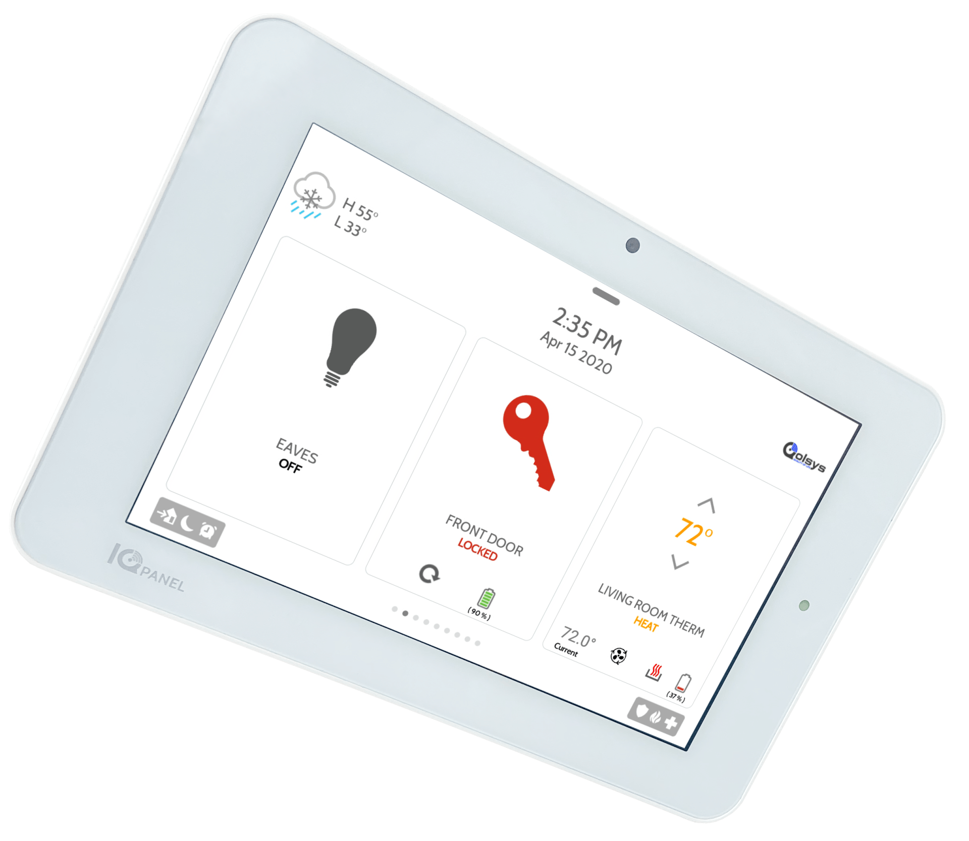 Wireless Alarm System | Qolsys IQ Panel 2 Alarm System Packages