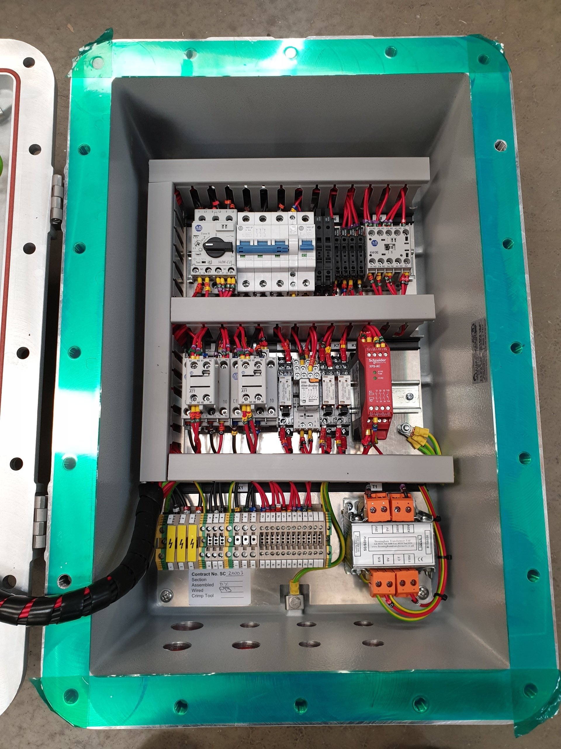 Electrical control panel design and manufacture.