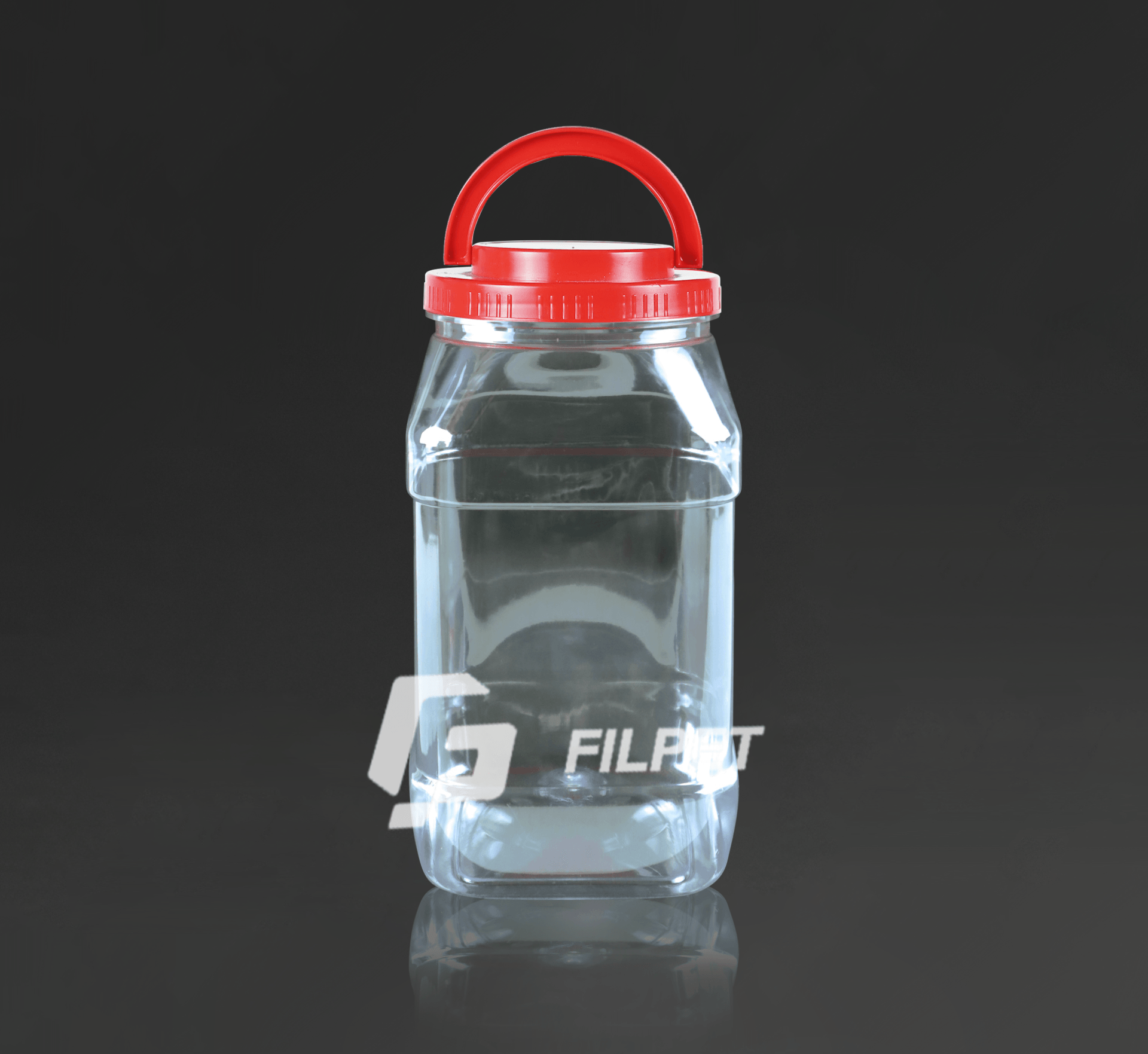 5L Square Jar with Handle