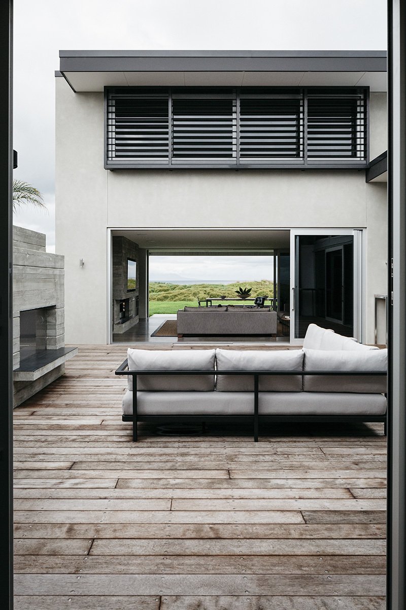 Hulena Architects Designed Concrete Masonry Sto Plaster House Built by ...