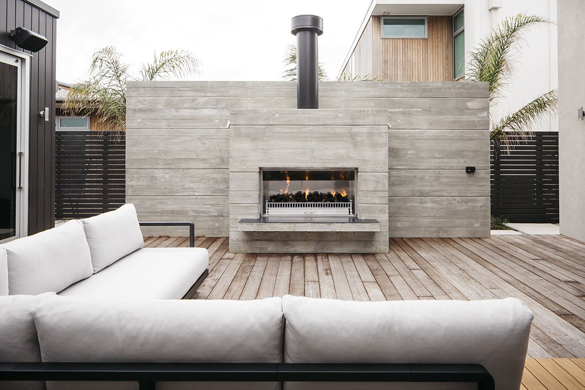 Hulena Architects Designed Concrete Masonry Sto Plaster House Built by ...