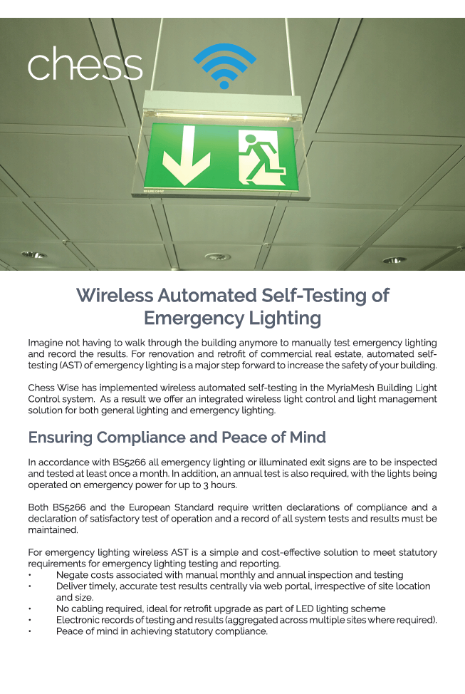Smart Emergency Lighting from Mymesh