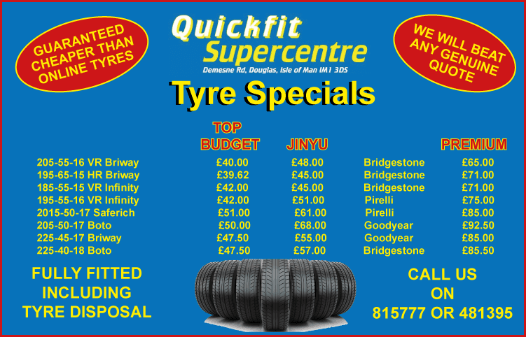 Quickfit Supercentre | Tyres | Isle of Man