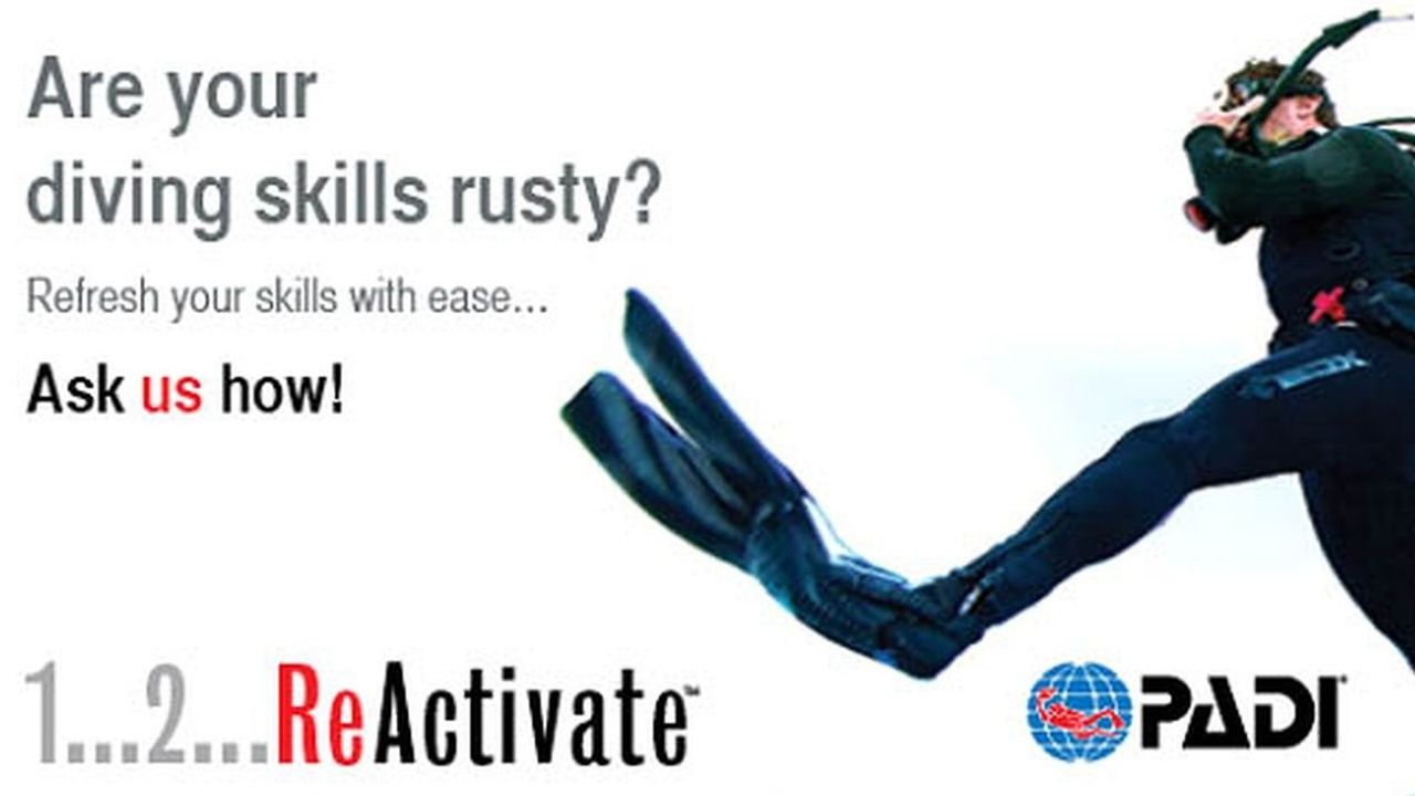 PADI ReActivate SCUBA Certification Refresher Course