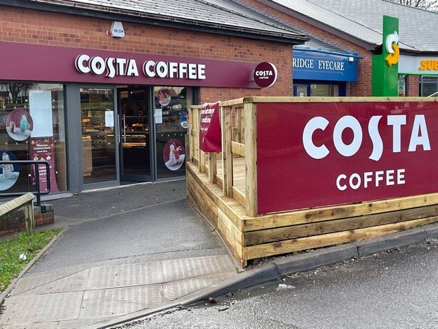 Costa coffee shop fit out| B3 Shopfitting Ltd