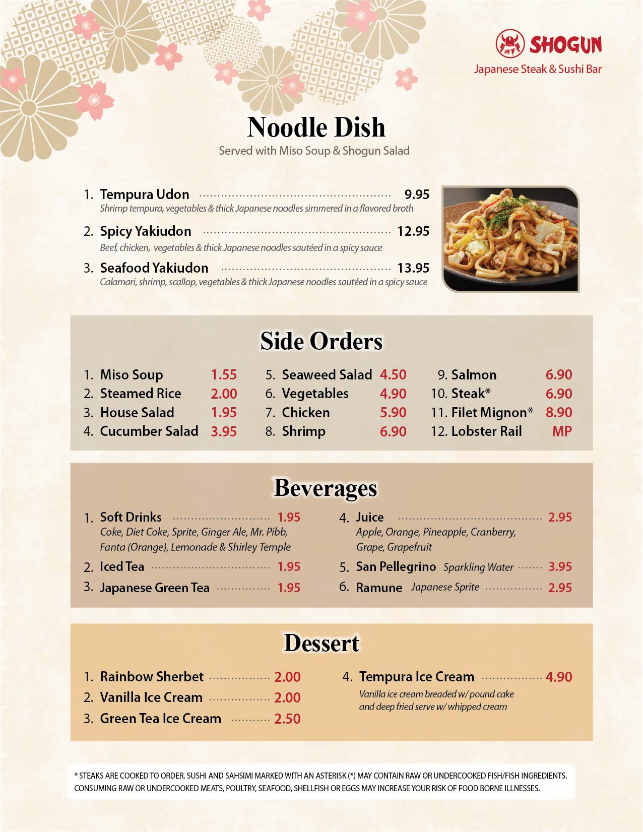 Shogun Lawrenceville ga weekday lunch menu