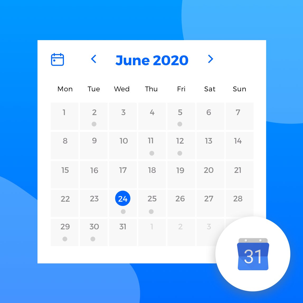Google Calendar Widget Engage Visitors At A Glance