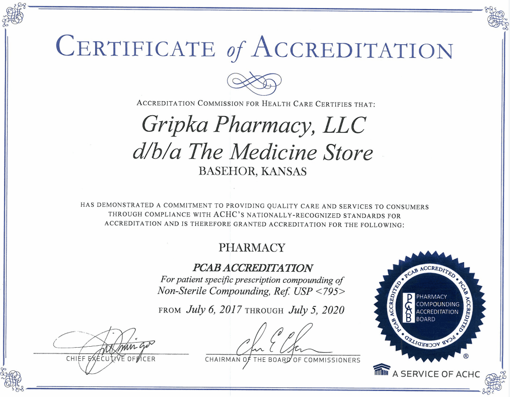 PCAB Certificate